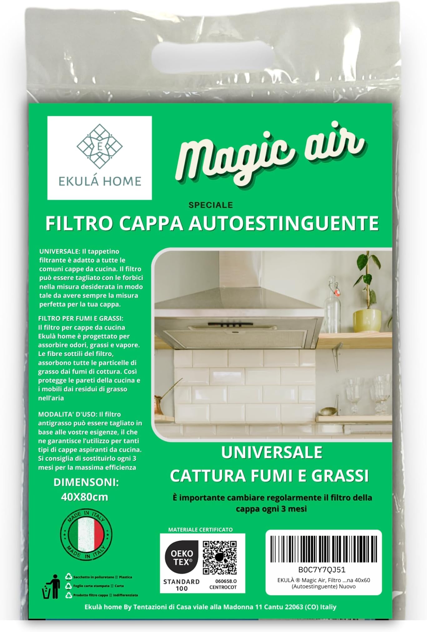 COAVEL 3 Filtri universali per cappa da cucina. Filtro carta 45 x 60 cm ...