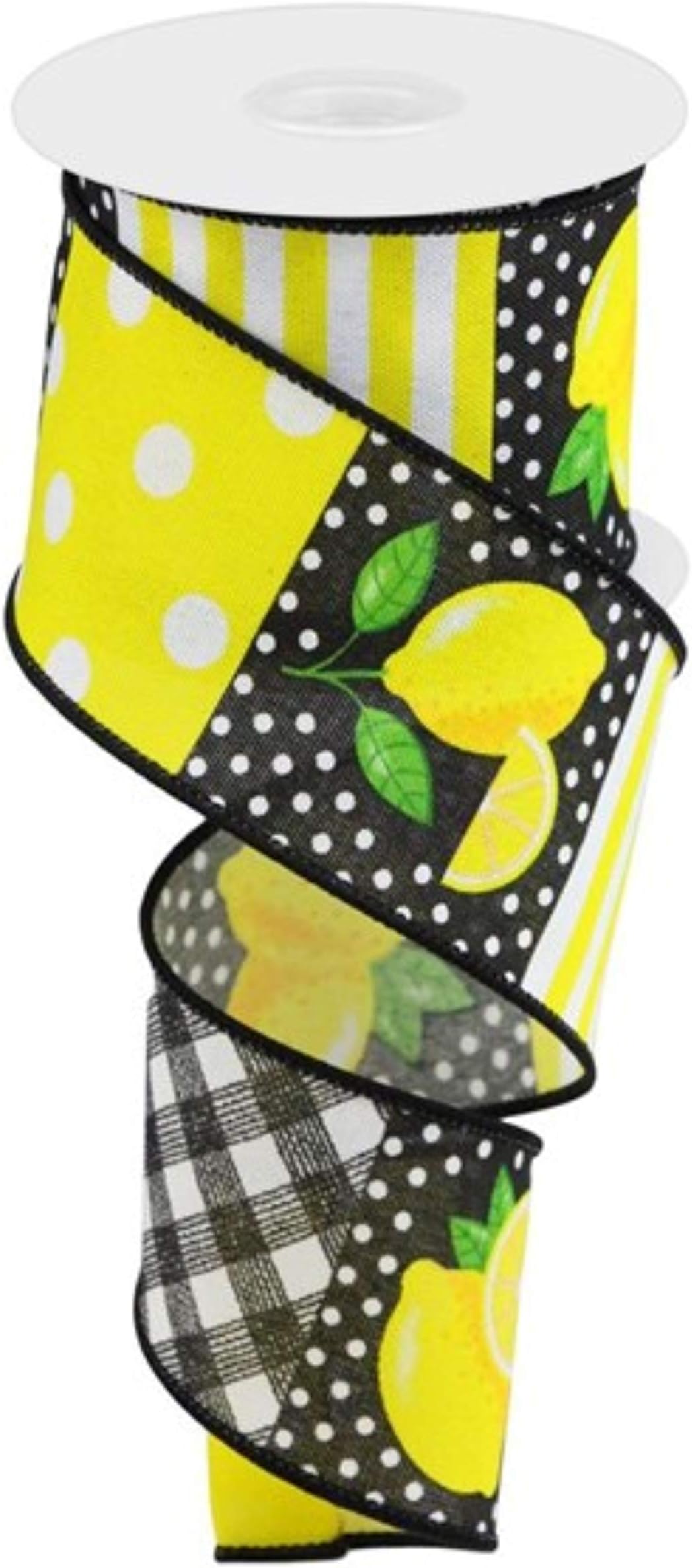 Amazon.com: AnyDesign Lemon Wired Edge Ribbon 24 Yards Summer Yellow ...