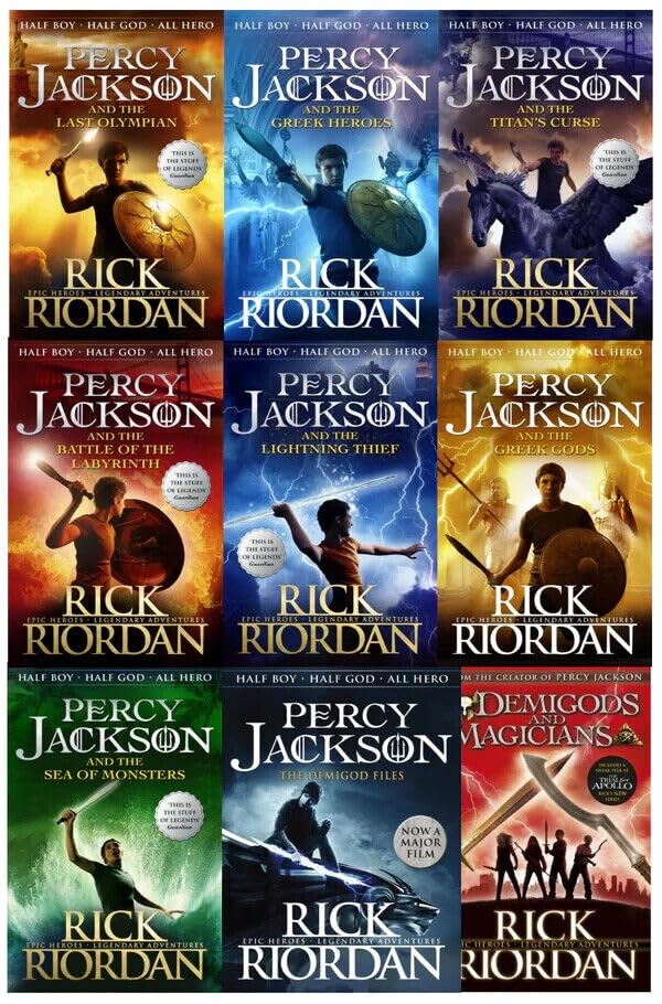 Percy Jackson Collection 9 Books Set by Rick Riordan - Demigods and ...