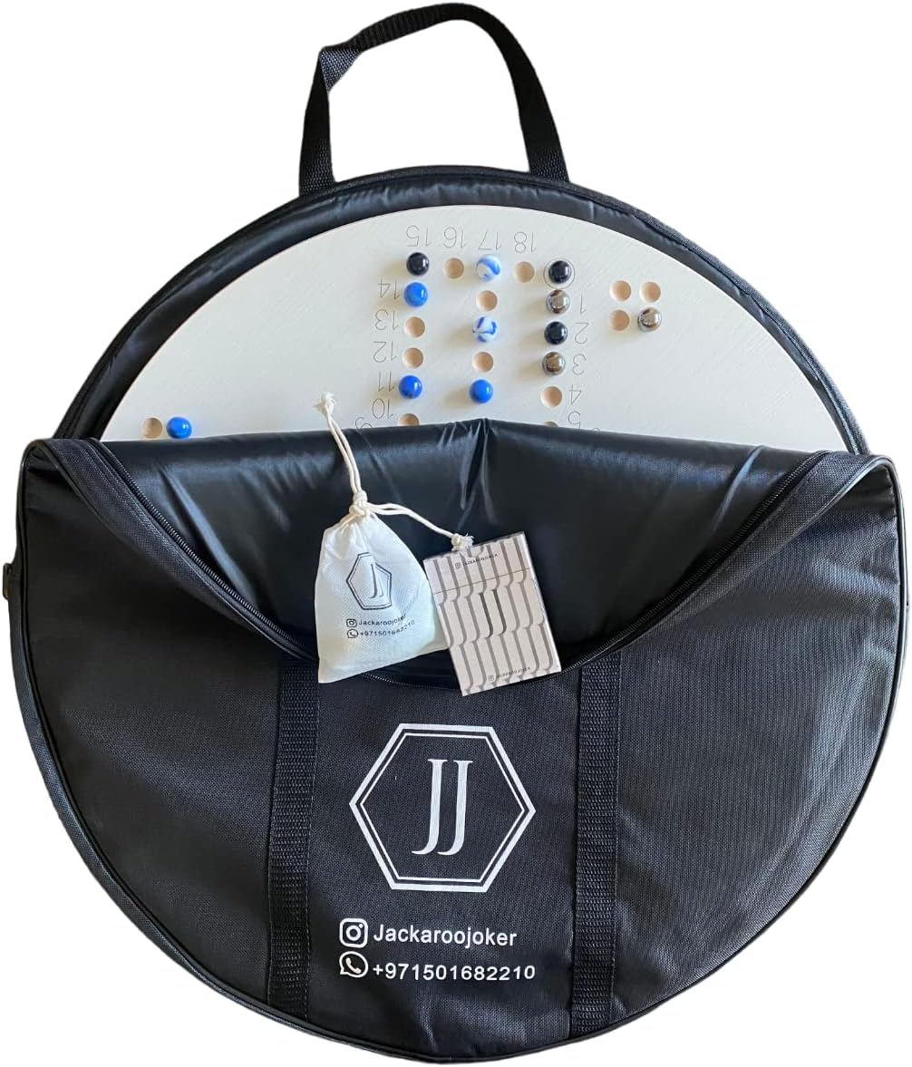 JackarooJoker Board game white for 4 players with Marbles and jakaro ...