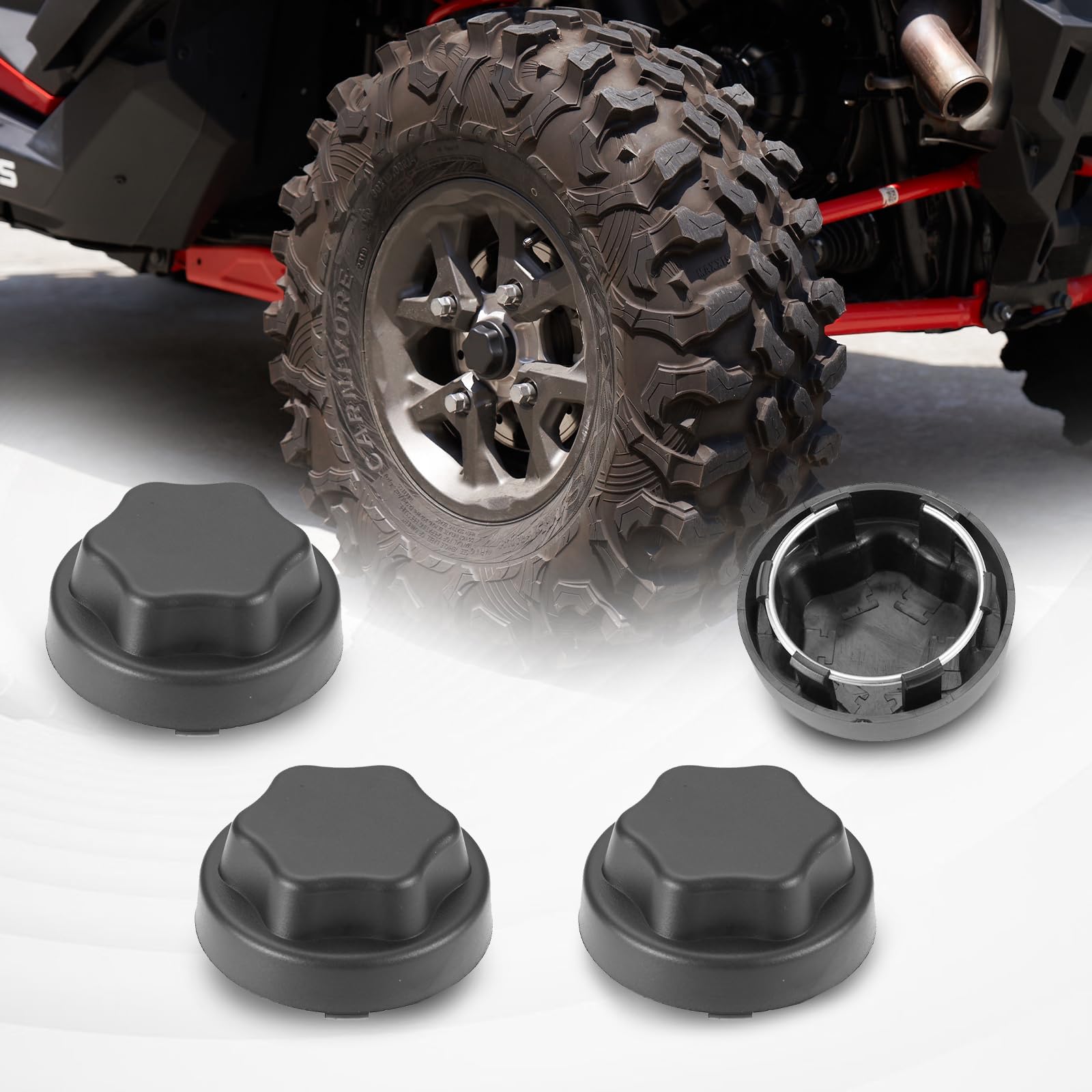 Amazon.com: A & UTV PRO Wheel Hub Caps for Polaris RZR PRO XP 4 2020 ...
