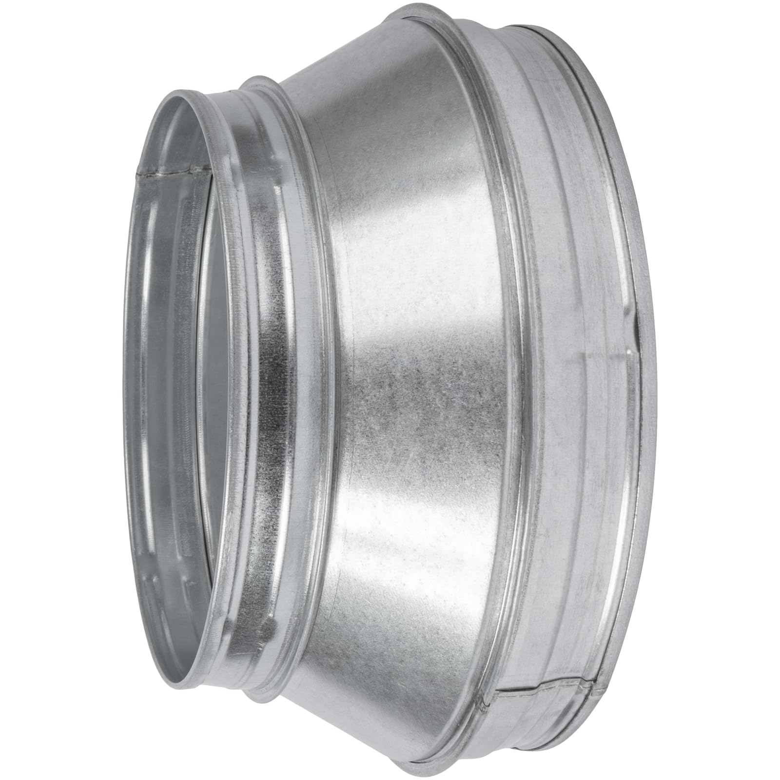 Snapklik.com : HVAC OV 10" To 8" Inch Round Duct Reducer - Galvanized Steel Pipe Increaser ...
