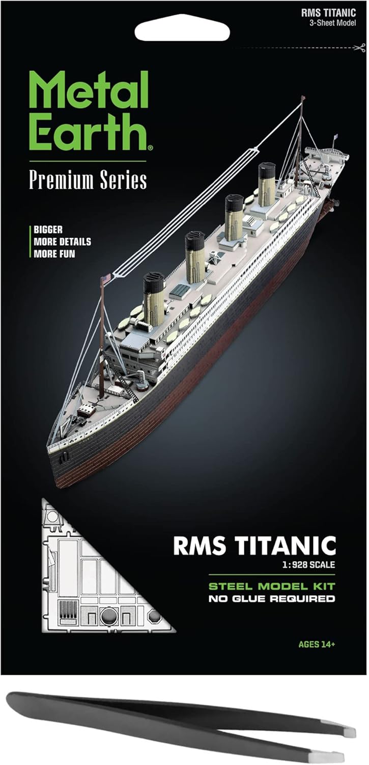 Amazon.com: Metal Earth Fascinations Premium Series RMS Titanic Ship 3D ...