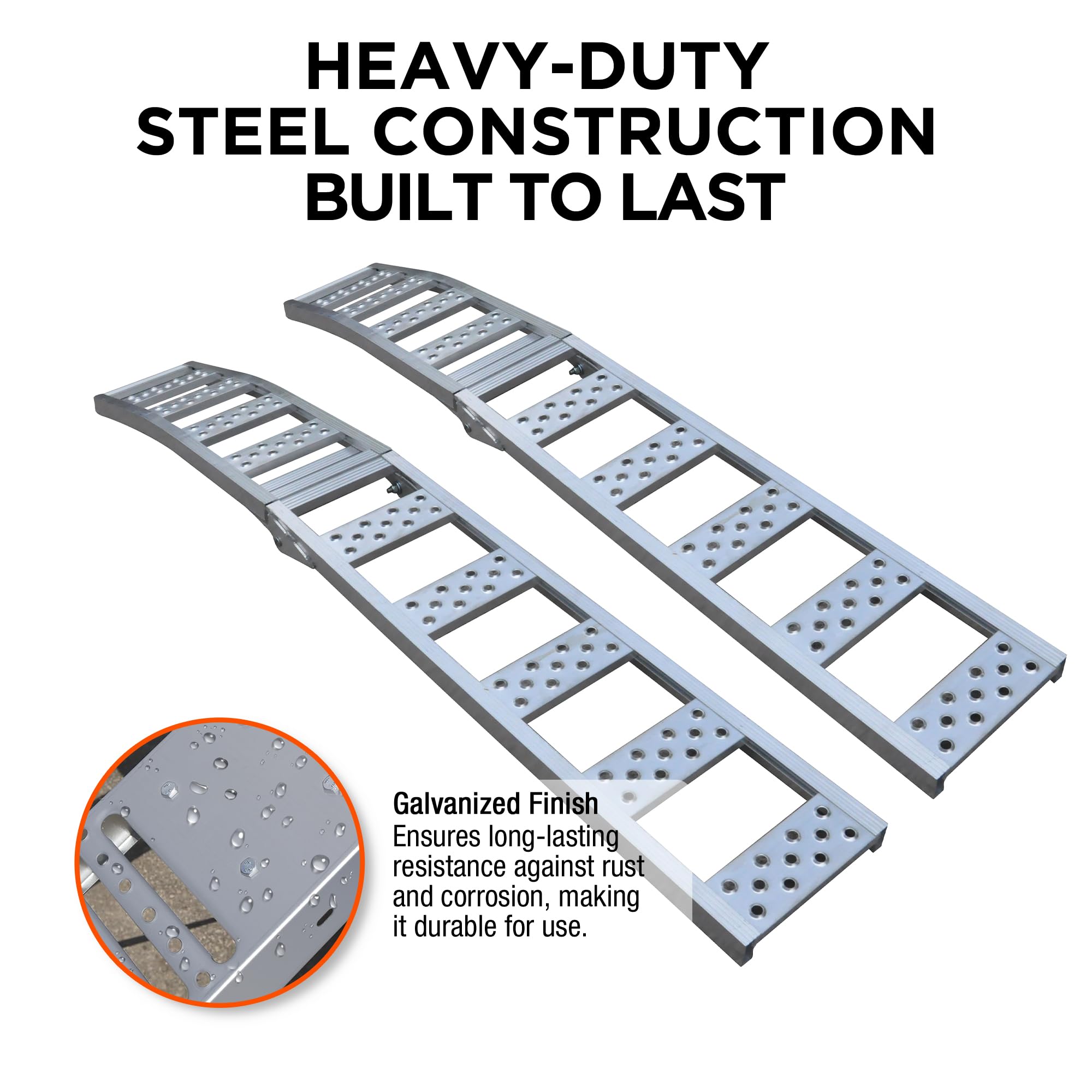 Snapklik.com : Rockland Foldable Arched Aluminum Loading Ramp, 90 X 11 ...