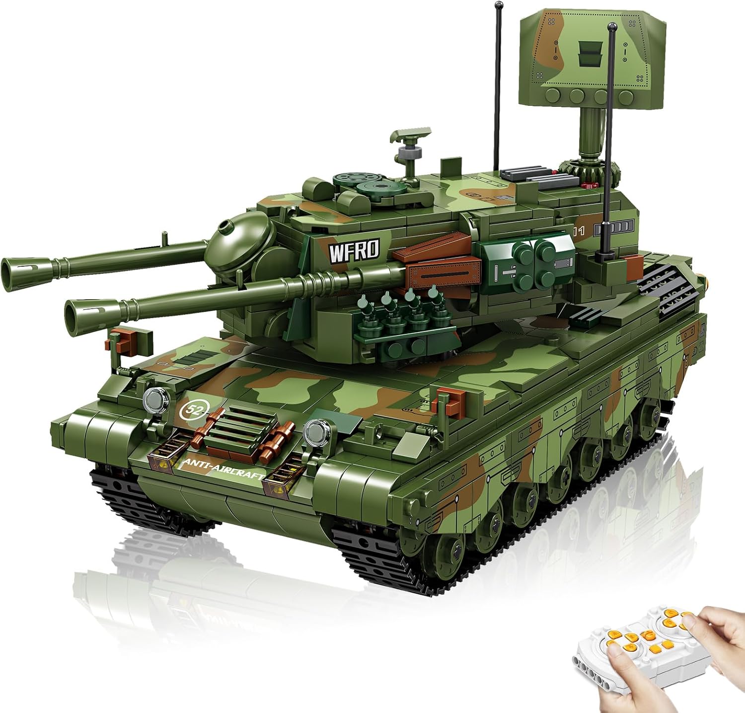 Amazon.com: NUTCRACKER RC Military Tank Building Blocks Set - WW2 Army ...