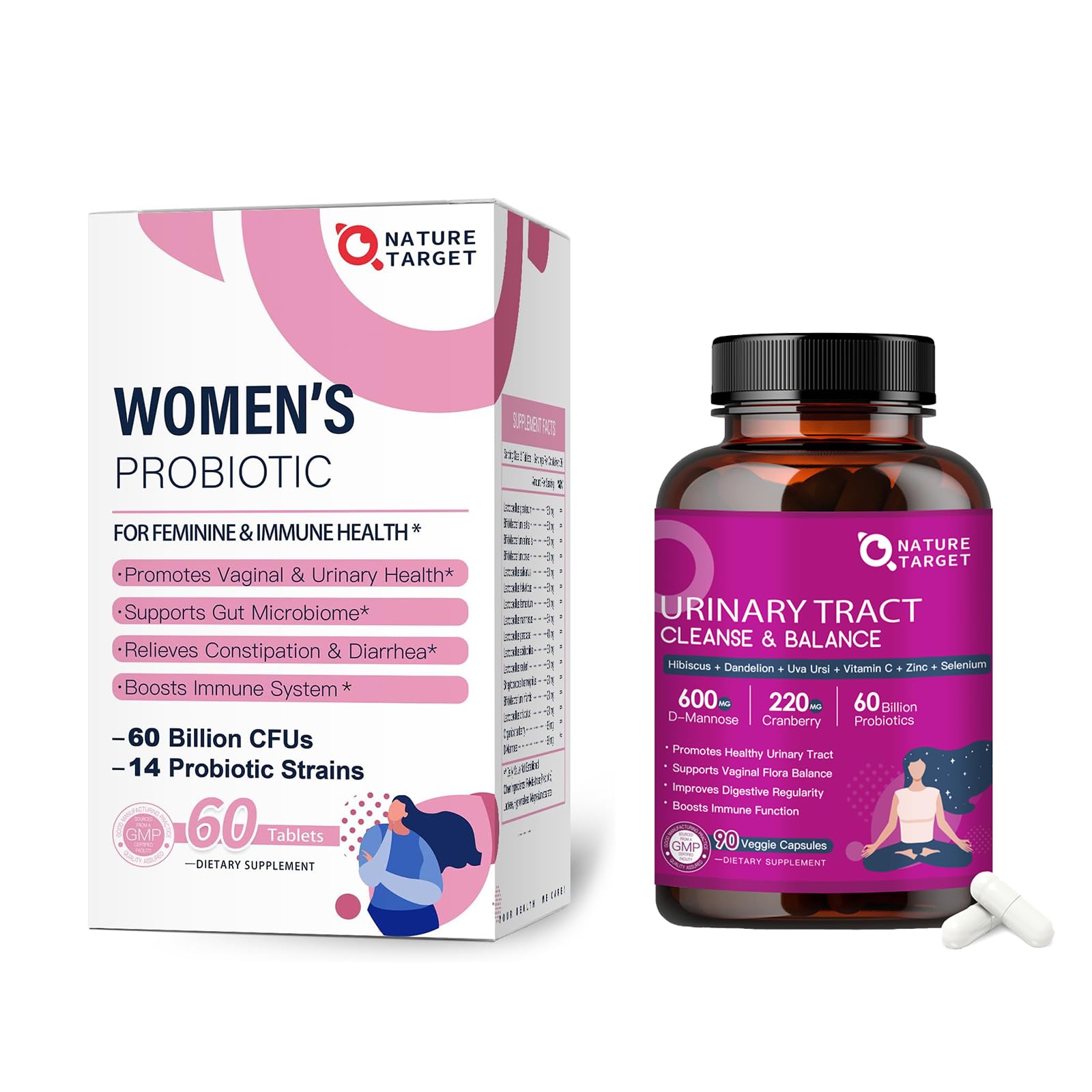 Amazon.com: NATURE TARGET Probiotics-for-Women : Health & Household