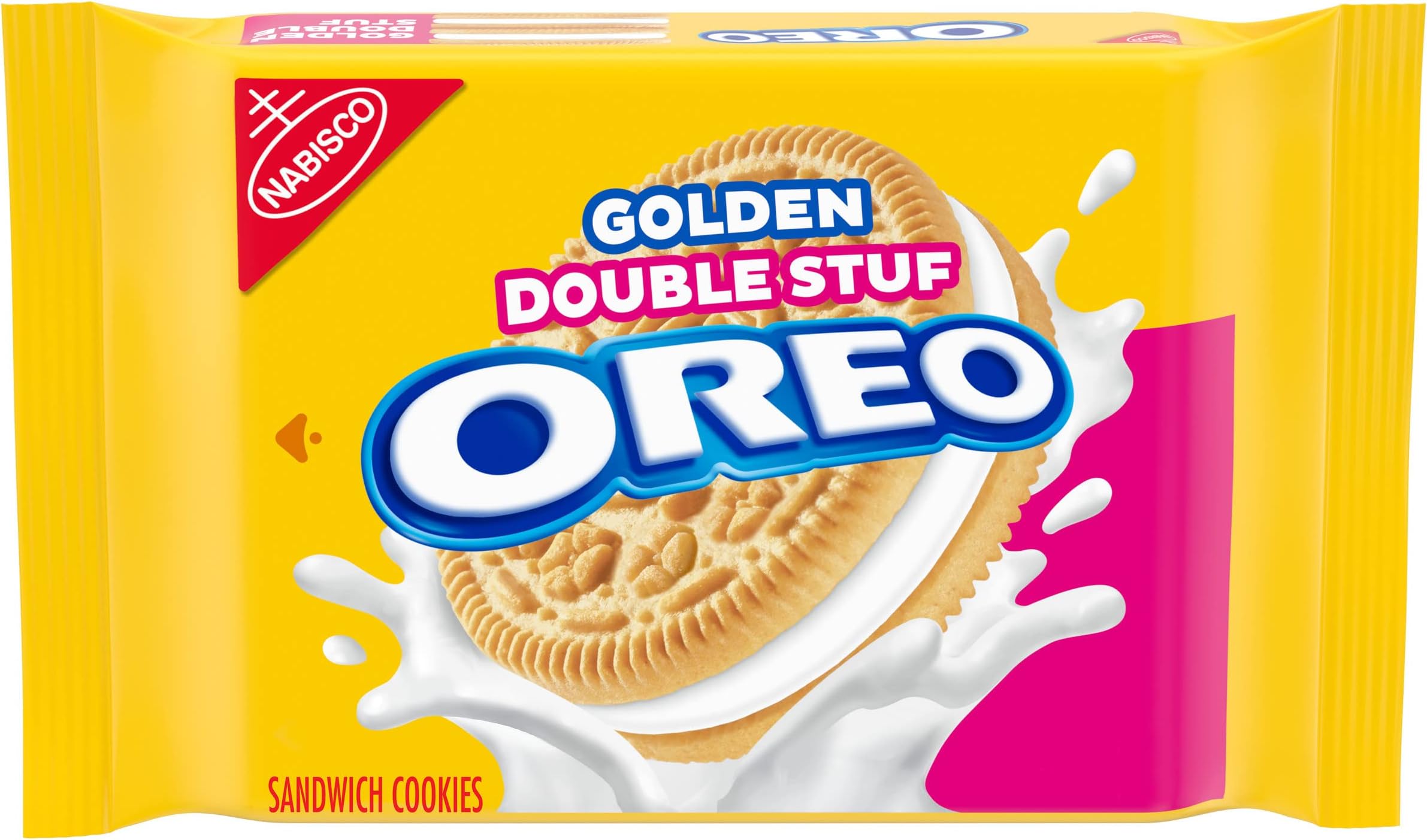 Amazon.com: OREO Double Stuf Golden Sandwich Cookies, 15.25 oz ...