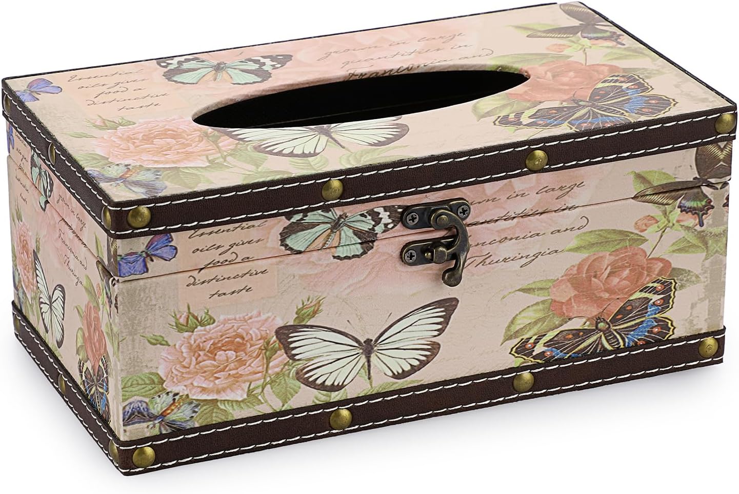 Amazon.com: Sumnacon Tissue Box Cover Rectangle Tissue Box with Lid ...