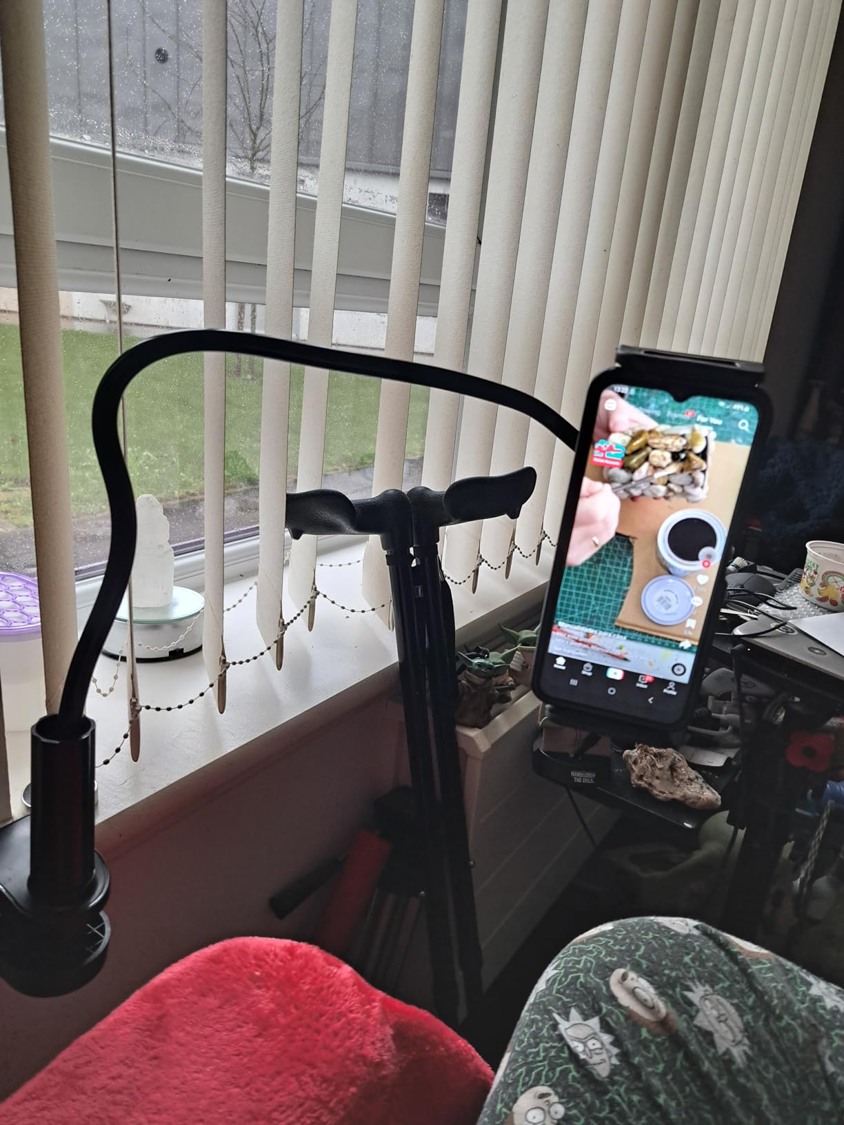 HGLCM Gooseneck Tablet Holder Cell Phone Holder, Universal 360 ...