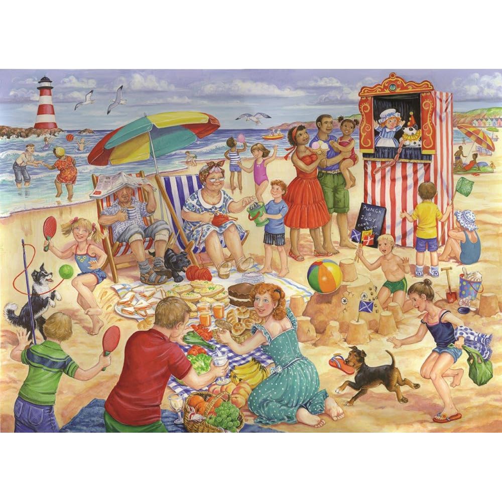 The House of Puzzles - Trip To The Seaside Jigsaw - Big 250 Piece ...