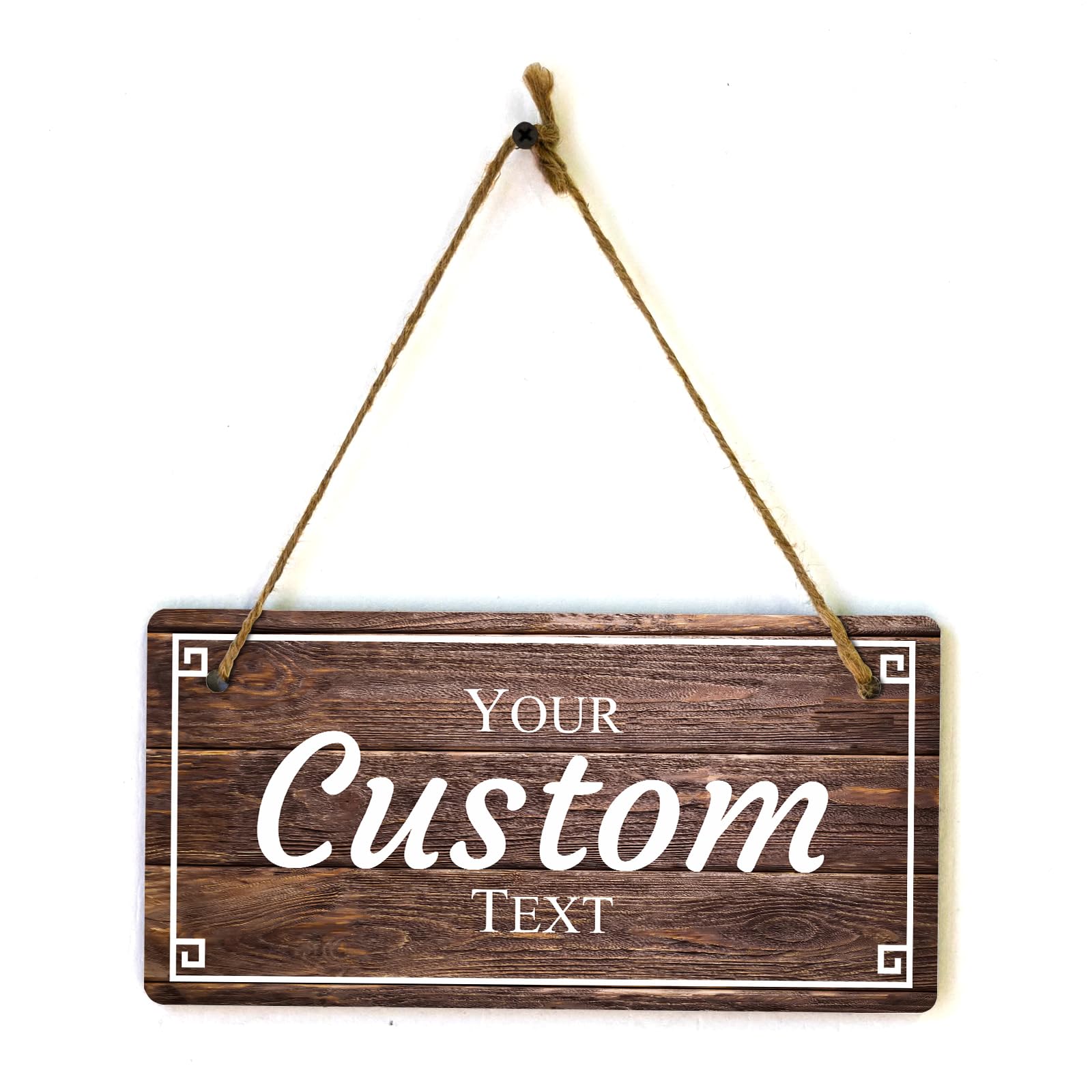 Amazon.com: Signs ByLITA Customizable 5 x 10” Square Border Hanging ...