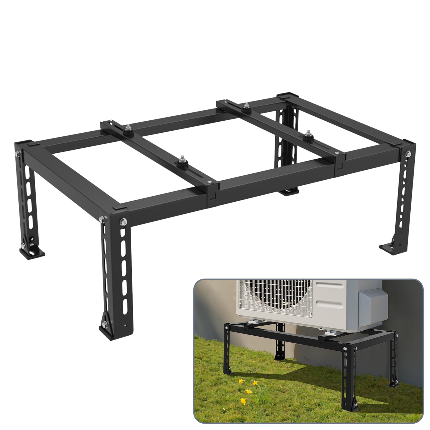 Amazon.com: Flamorrow Mini Split Ground Stand, Heavy Duty Ground Stand ...