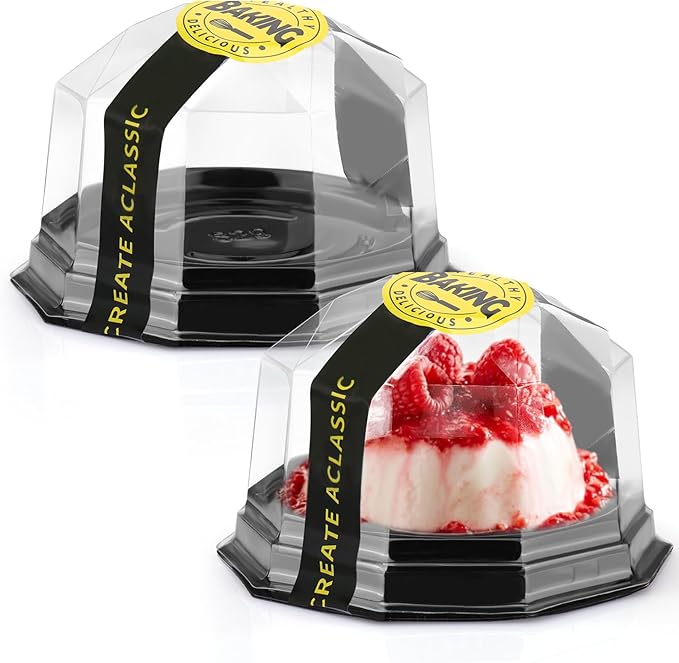 Amazon.com: Palksky 50 Pack Mini Bundt Cake Containers Package, Clear ...