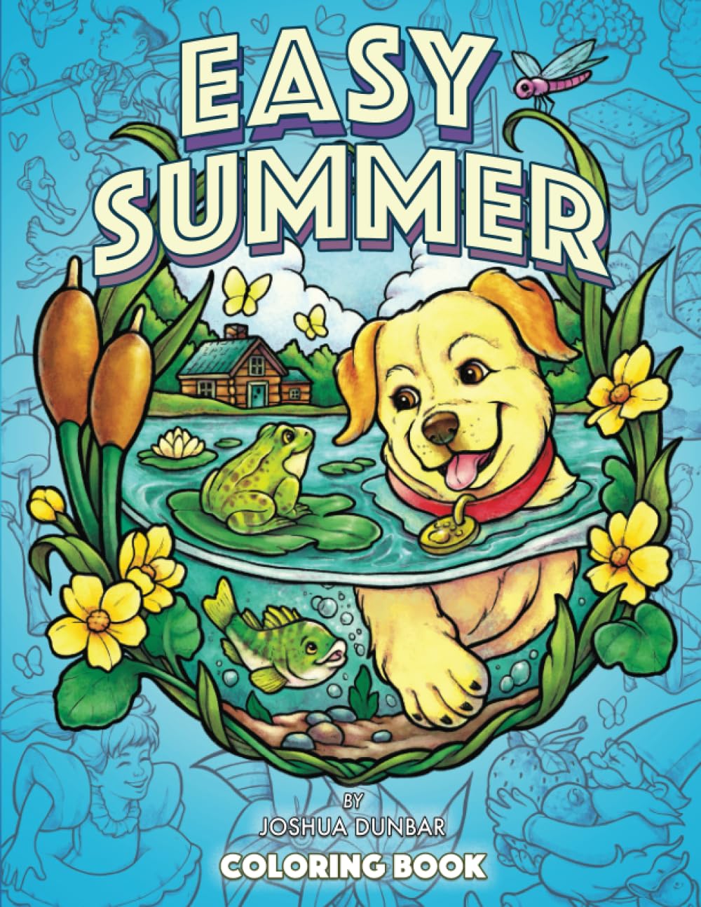 Amazon.com: Easy Summer Coloring Book: 50 Large Print Designs to ...