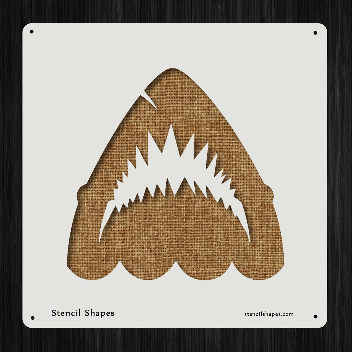 Shark Jaws Stencil