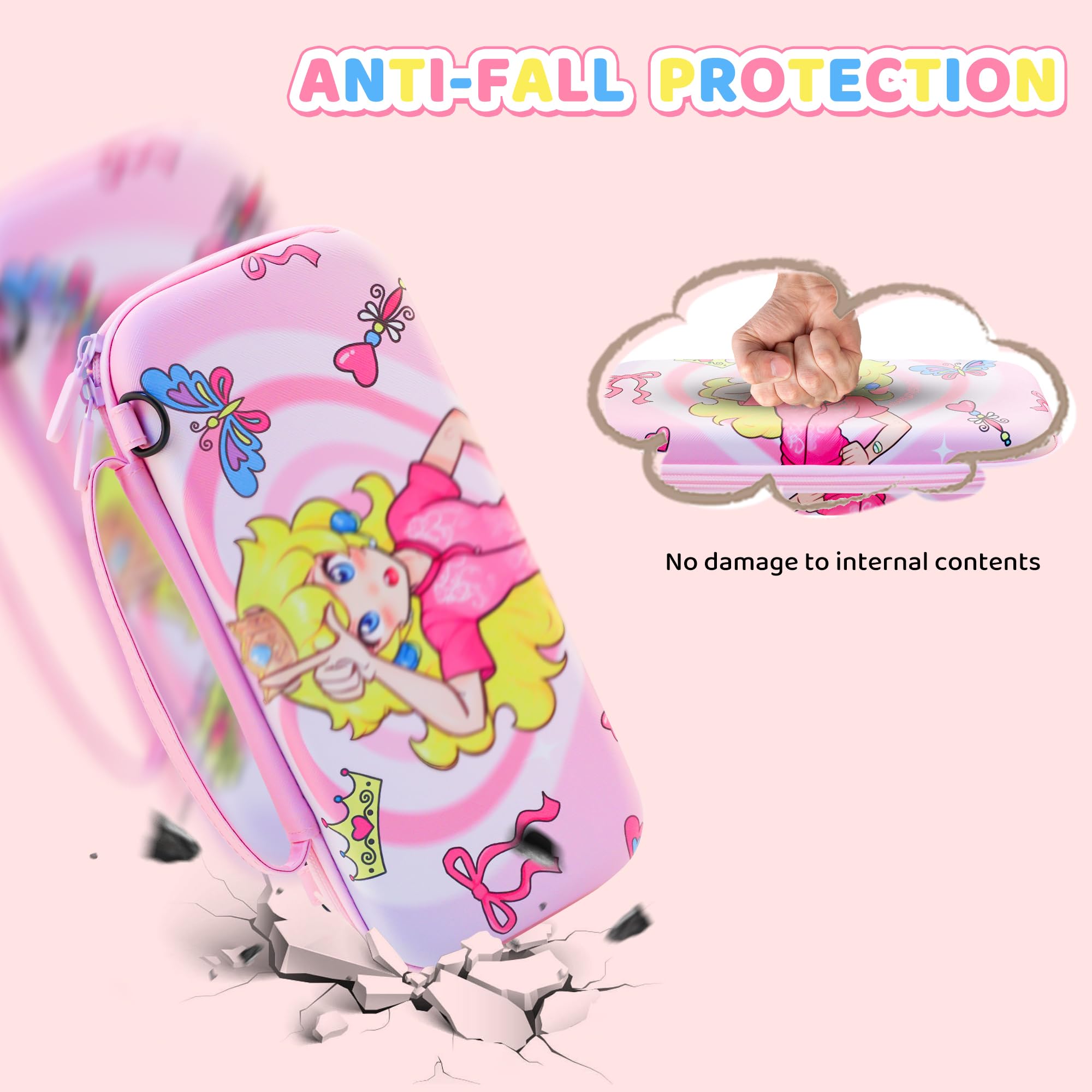 Snapklik.com : HYPERCASE Cute Pink NS (Not OLED/Lite) Switch Case Kit ...