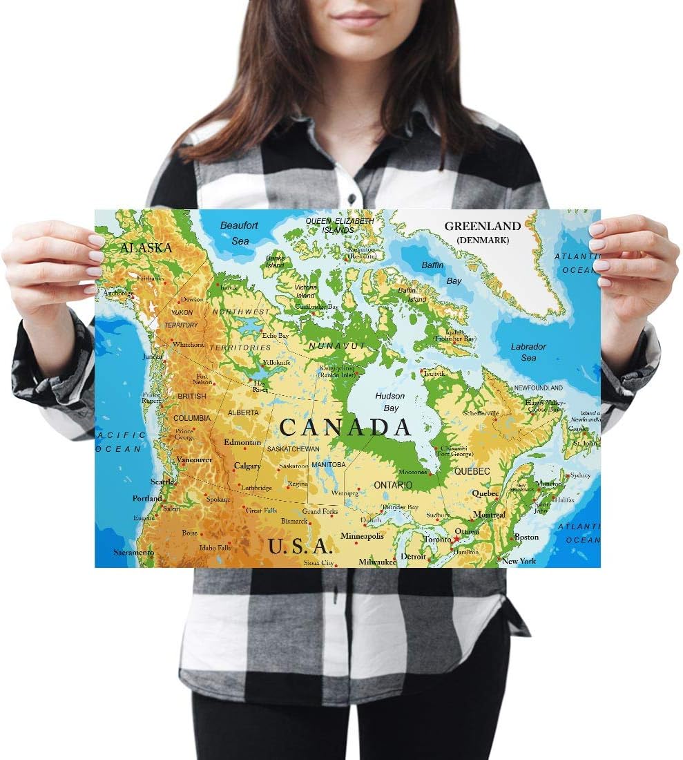 Destination Vinyl Posters A3 - Canada Map Canadian Travel Art Print 42 ...