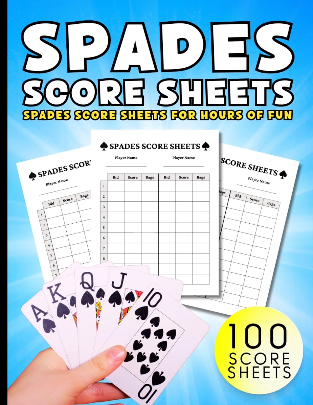 Amazon.com: Spades Score Sheets: Score It, Slam It, and Dominate Your ...