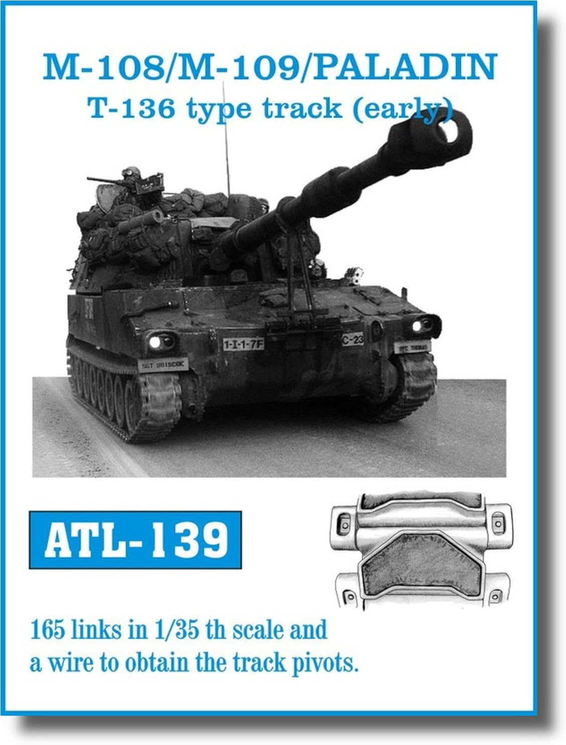 Amazon | フリウルモデル 1/35 金属製可動履帯シリーズ M108/M109/パラディン T-136タイプ 初期型 プラモデル用パーツ ATL-139 | プラモデル 通販