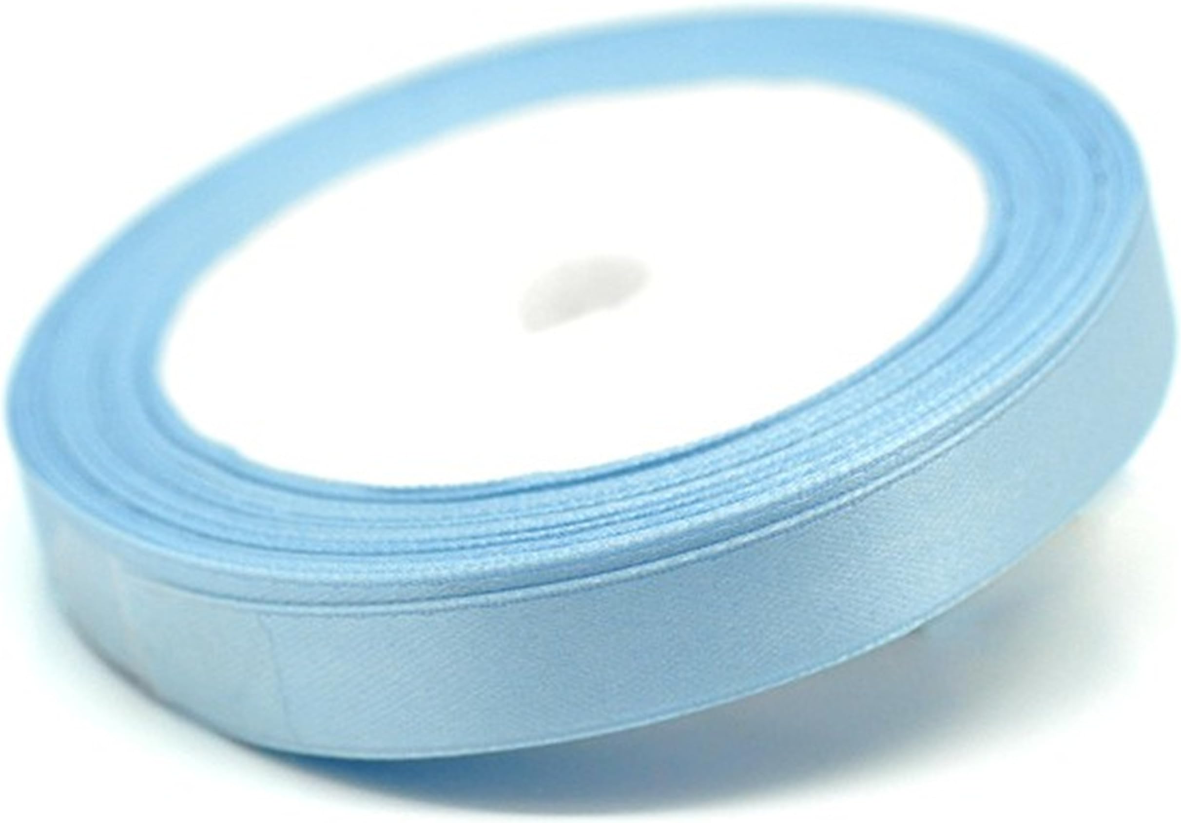 Light Blue Satin Ribbon 12mm - 25 Meters Rollfor Gifts Wrap Sew Party ...