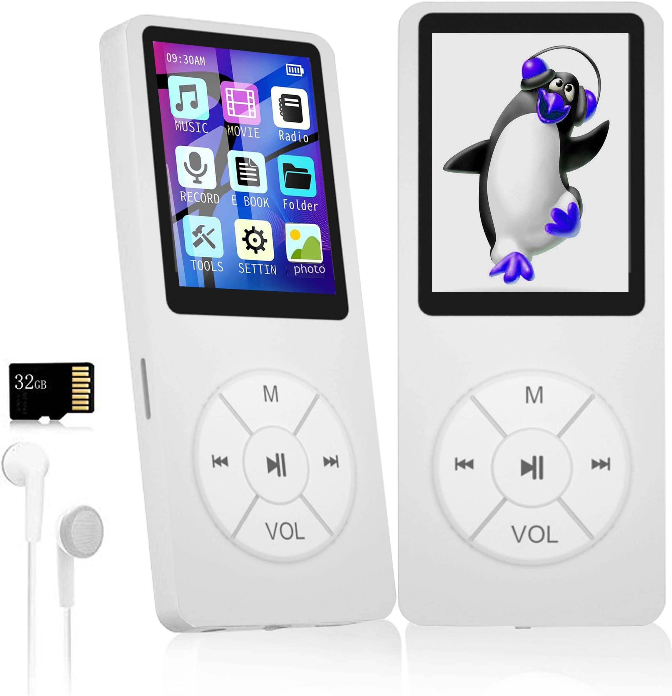 Amazon.com: MP3 Player with 32GB TF Card,Built-in HD Speaker,Portable ...