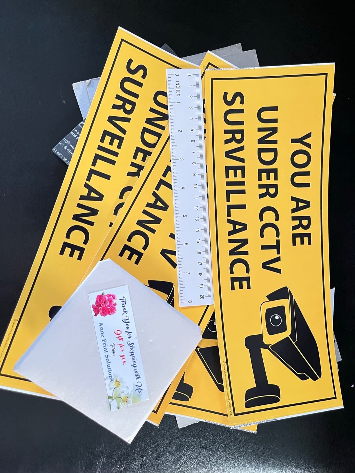 Anne Print Solutions® You are Under CCTV Surveillance Stickers Self ...