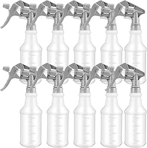 Amazon.com: Gandeer 10 Pack Spray Bottles 16 oz Empty Water Spray Bottles for Cleaning Heavy ...