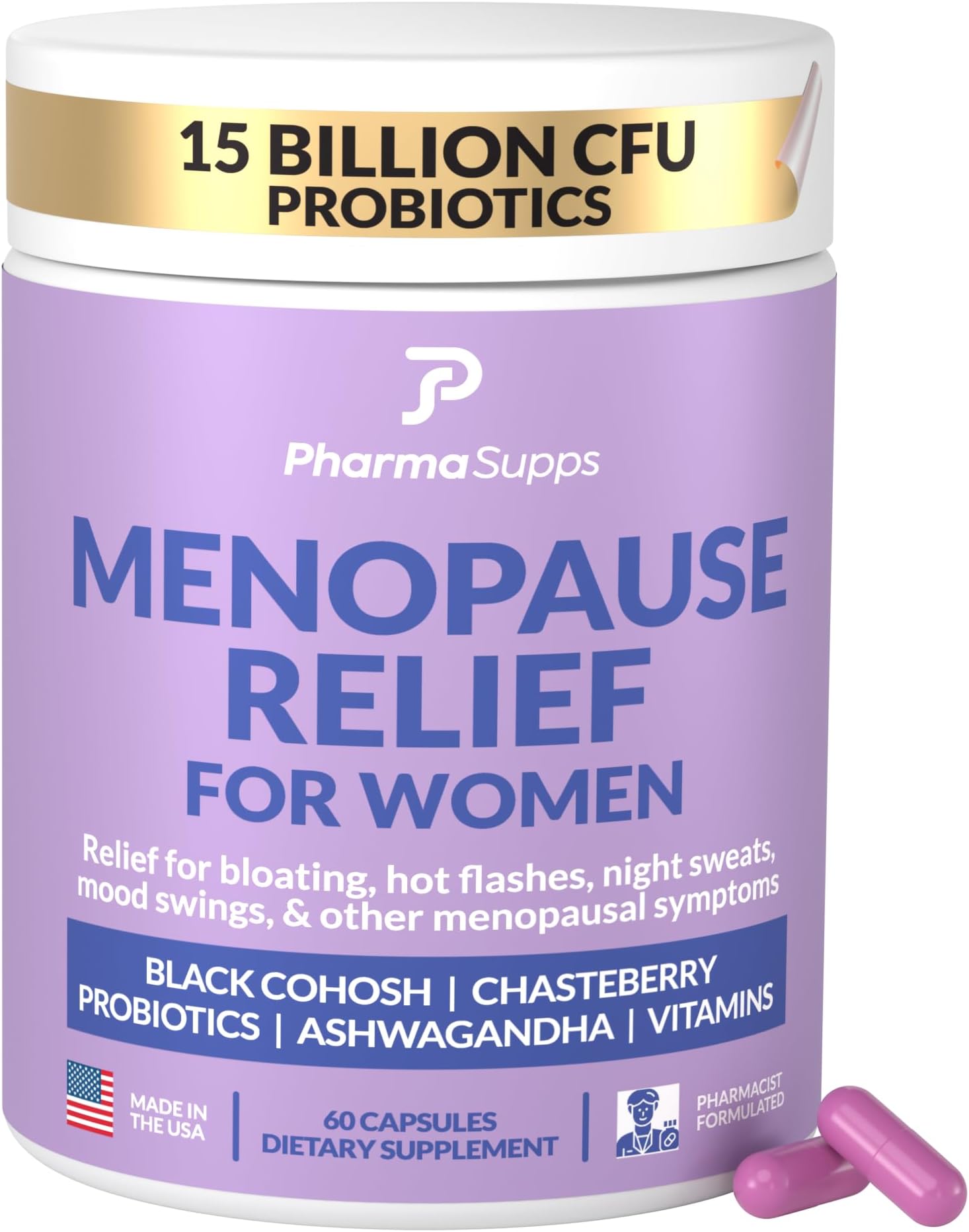 Amazon.com: EVABIOTIC: Complete Menopause Vitamins - Ashwaghanda ...