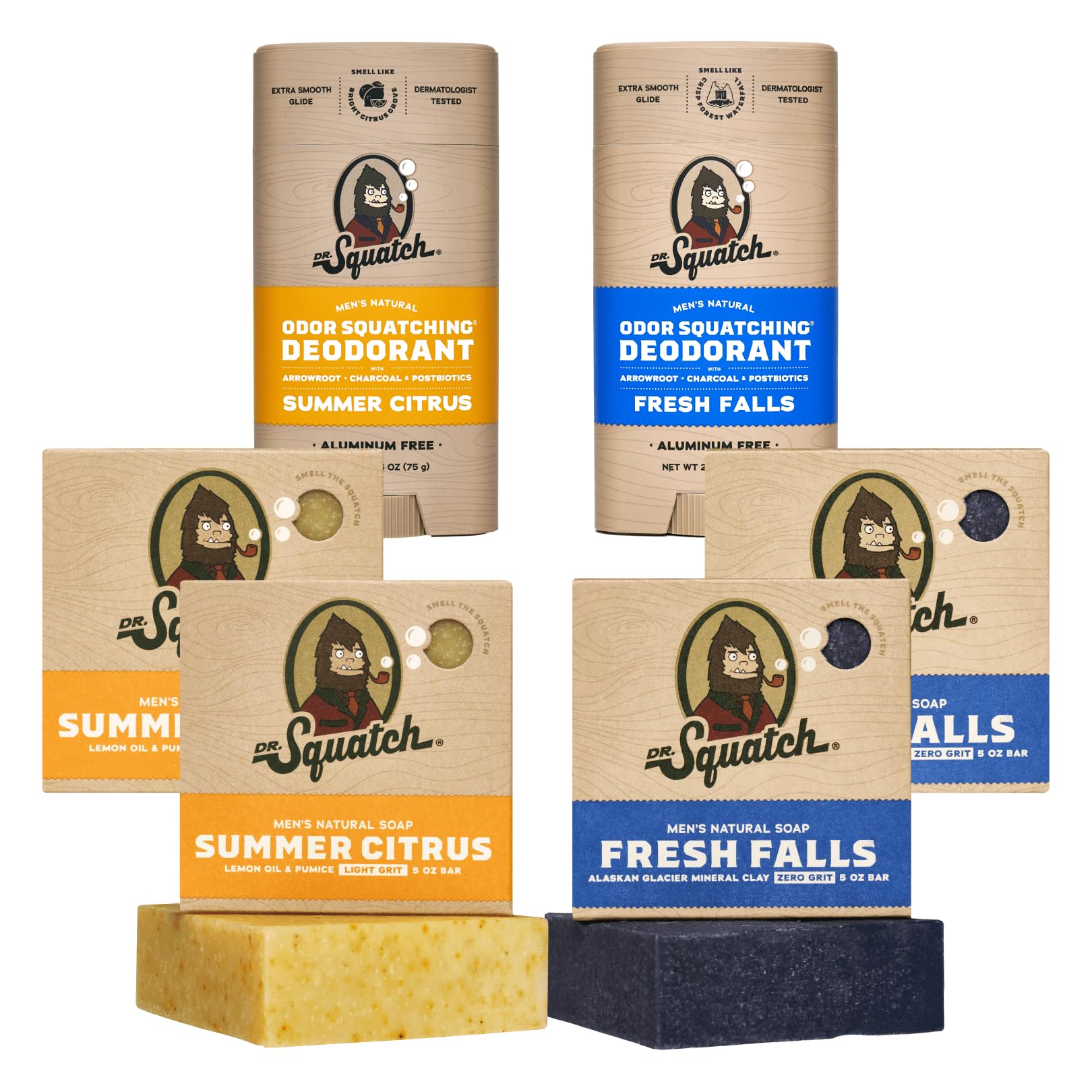 Amazon.com : Dr. Squatch Manly Soap and Deodorant Variety Pack ...