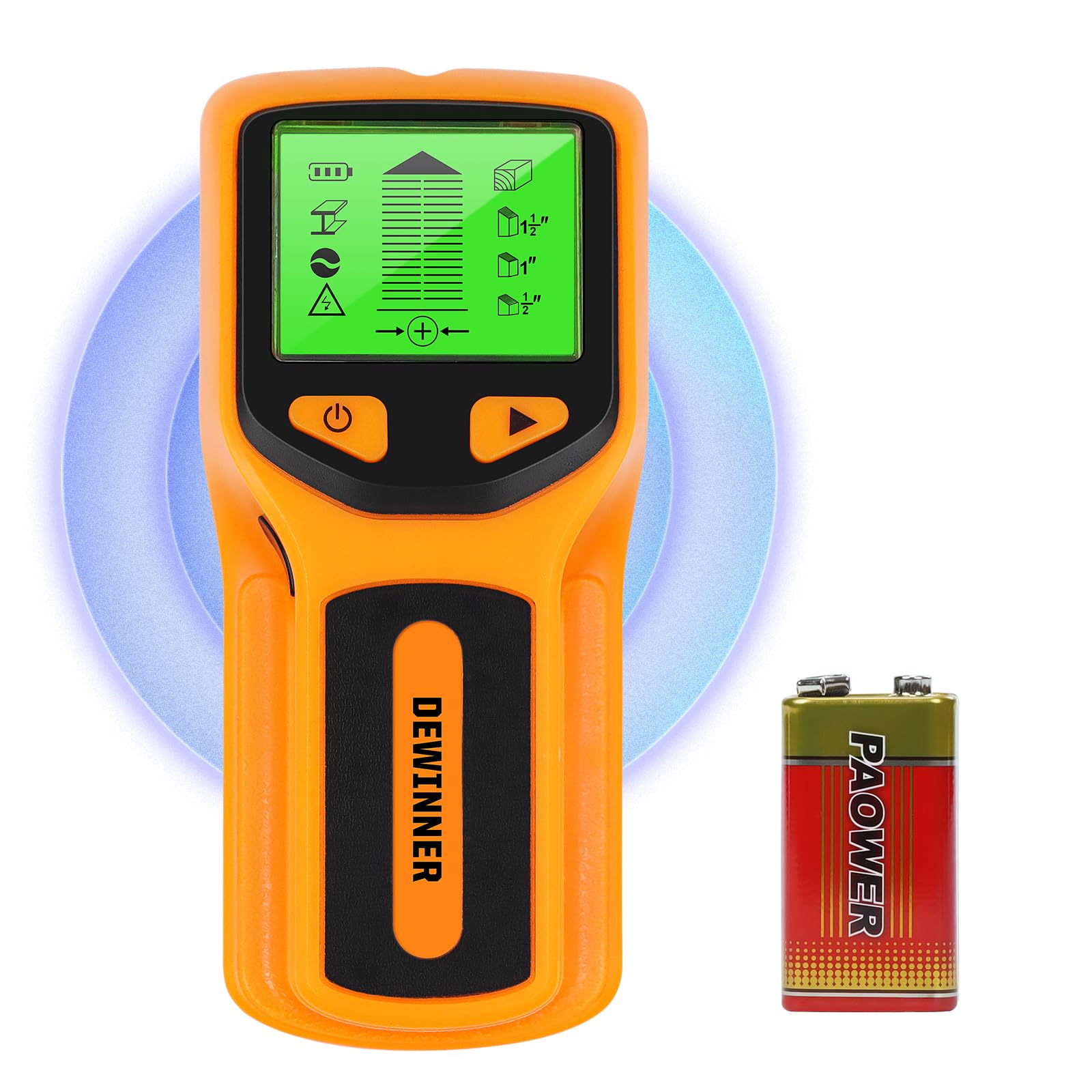 DEWINNER Stud Finder Wall Scanner 2025 Upgraded LCD 5-in-1 Multi ...