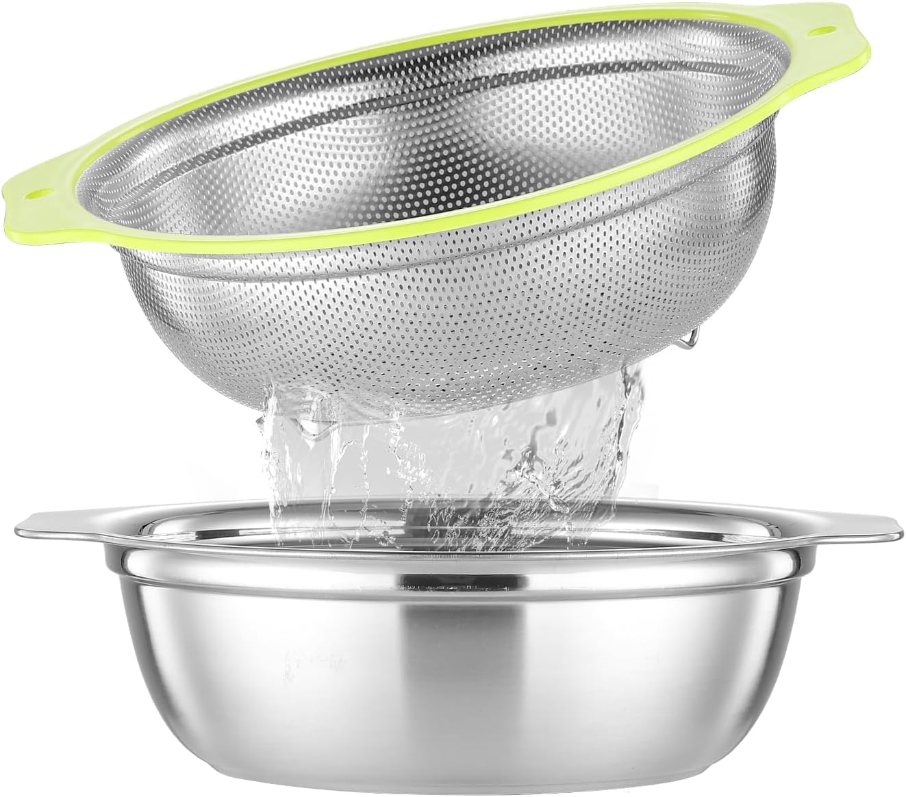 Amazon.com: RimCereal 8 Pcs Stainless Steel Microporous Colander Set ...