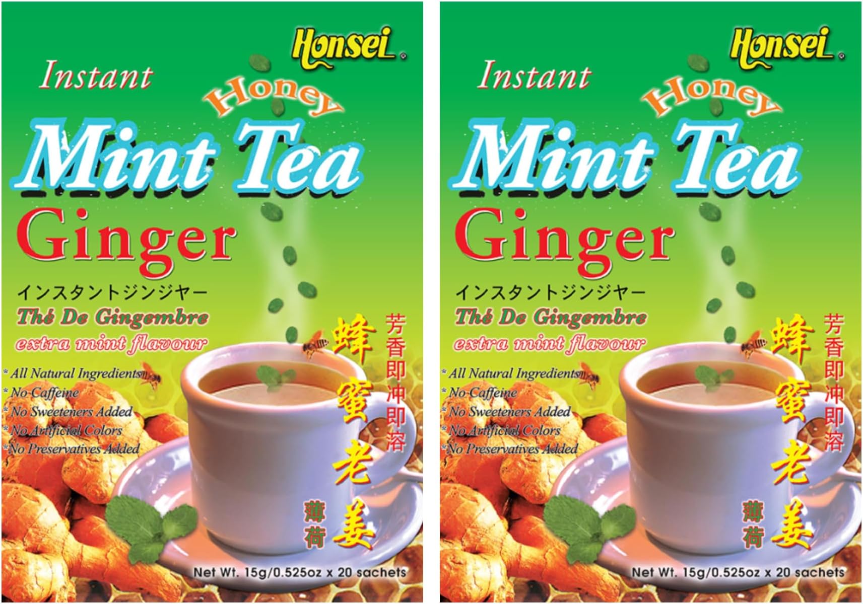 Amazon.com : HONSEI INSTANT GINGER TEA 40 BAGS : Grocery & Gourmet Food