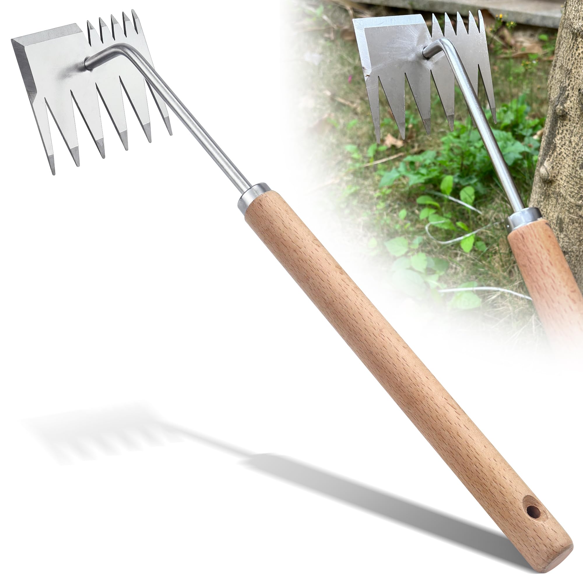 Uprooting Weeding Tool 3 in 1 Hand Weeder for Garden, Stainless Steel ...