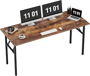 Amazon.com: Need Large Computer Desk, 62 inches Long Office Desk, No ...