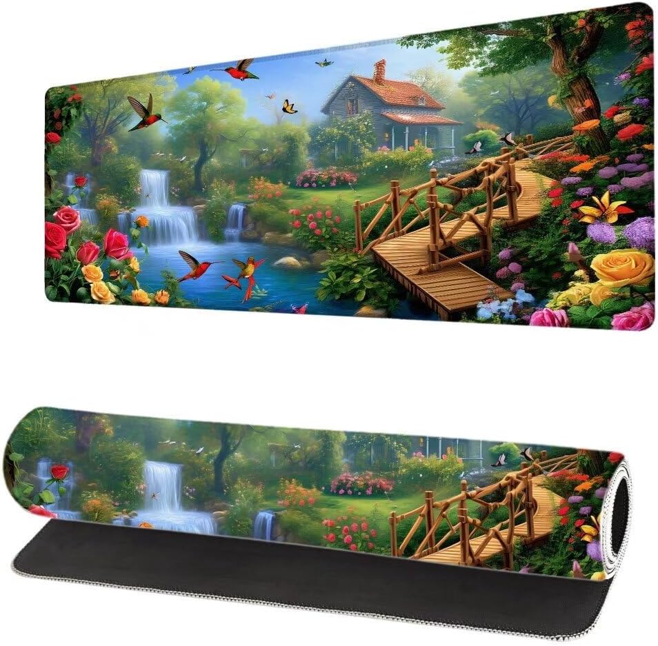 Mauspad XXL 1200x600x3mm, Landschaft Groß Mousepad Gaming mit Motiv ...