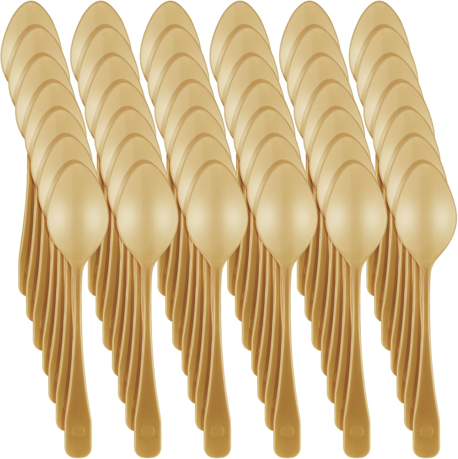 Amazon.com: Nuogo 500 Pcs Gold Mini Spoons for Desserts 3.7 Inch Small ...