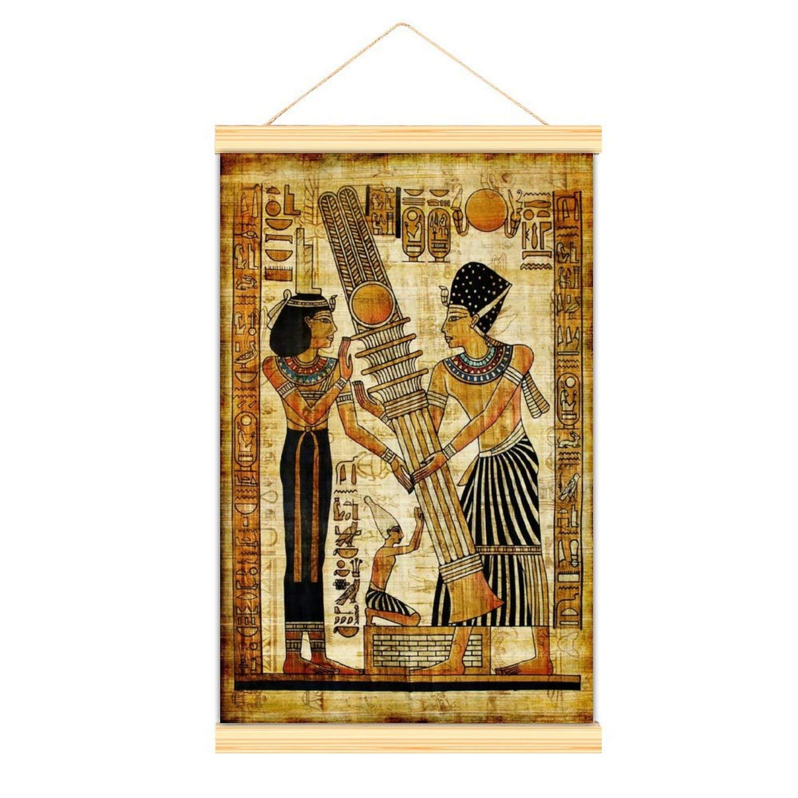 Baiwano Ancient Egyptian Papyrus Hieroglyphics Illustrationwallpaper ...