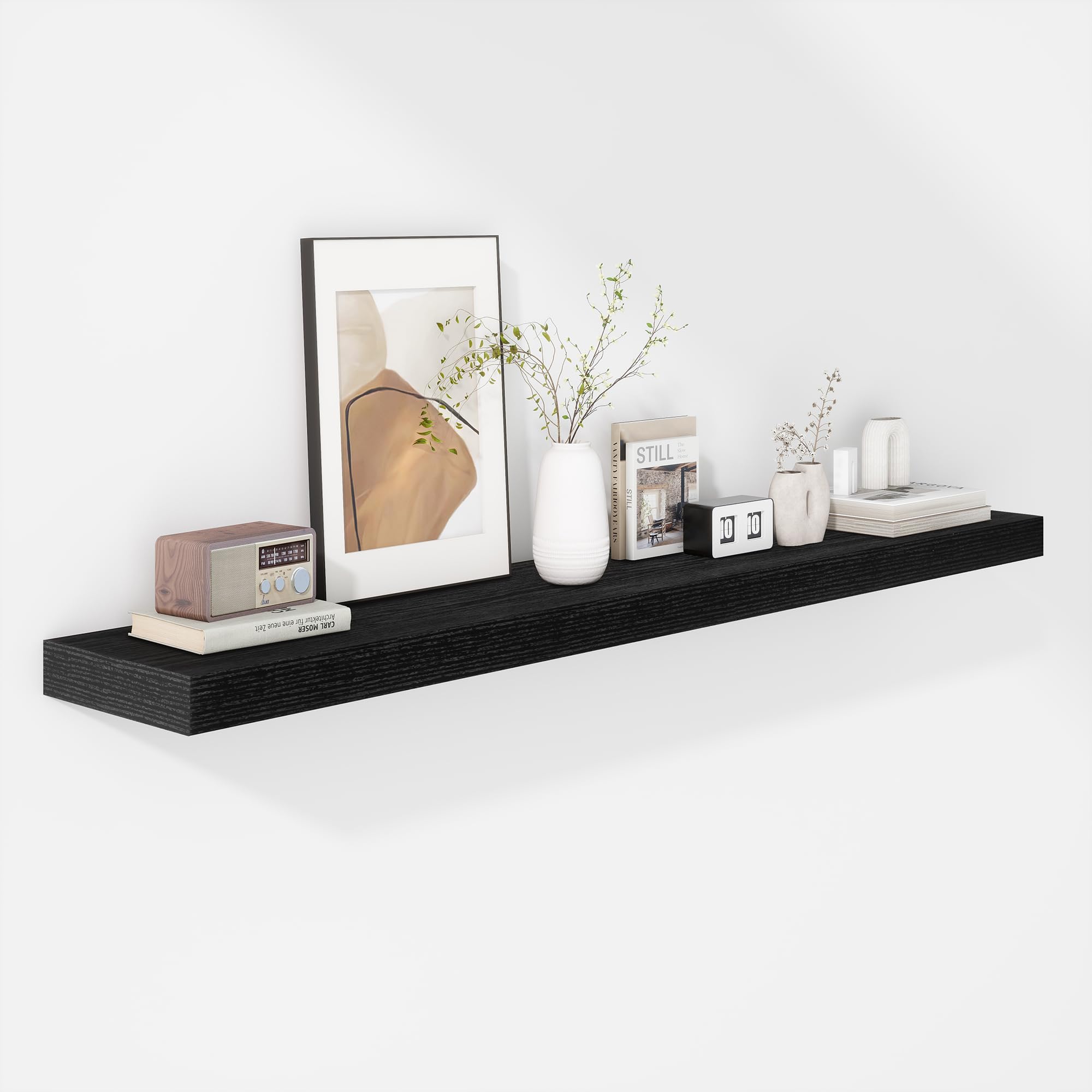 Amazon.com: Fun Memories 48 Inch Floating Shelves - Fireplace Mantel ...