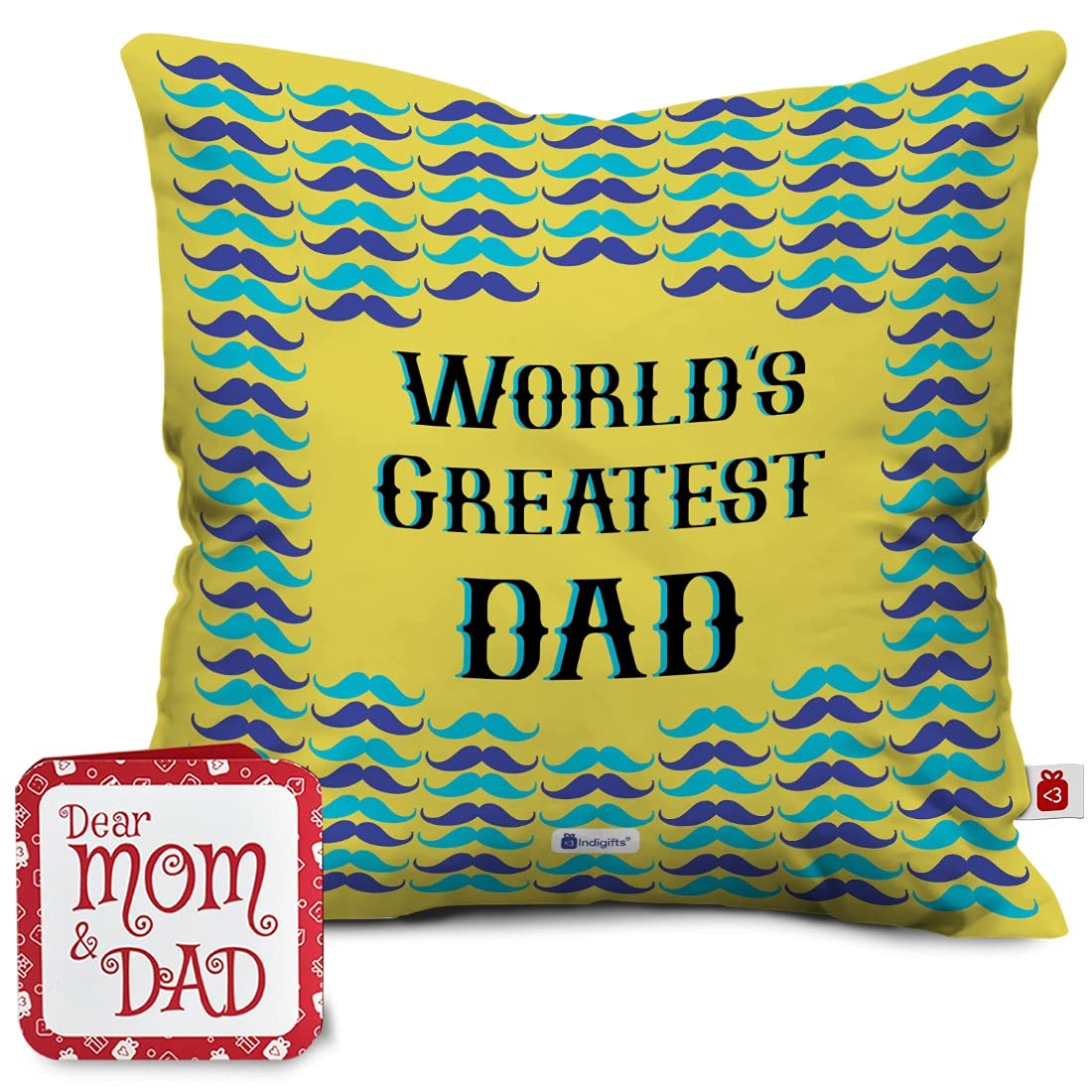 Buy Indigifts IA Dad World s Greatest Dad Printed Yellow Cushion Cover buy-indigifts-ia-dad-world-s-greatest-dad-printed-yellow-cushion-cover