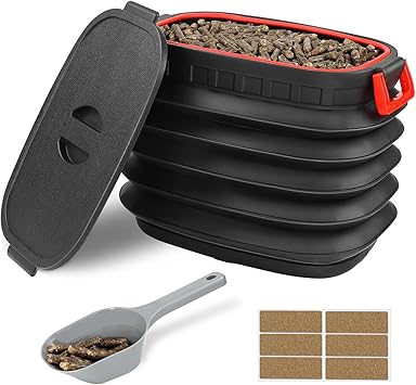 Amazon.com : Wood Pellet Storage Containers with Scoop & Stickers Kit ...