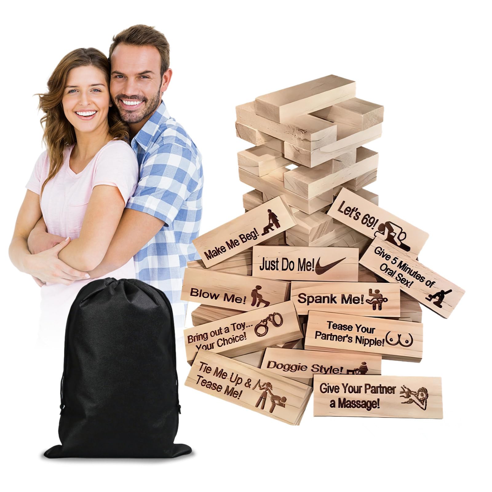 Amazon.com: tayuzo Lust Tower Games Super Naughty Block Tower Game for ...