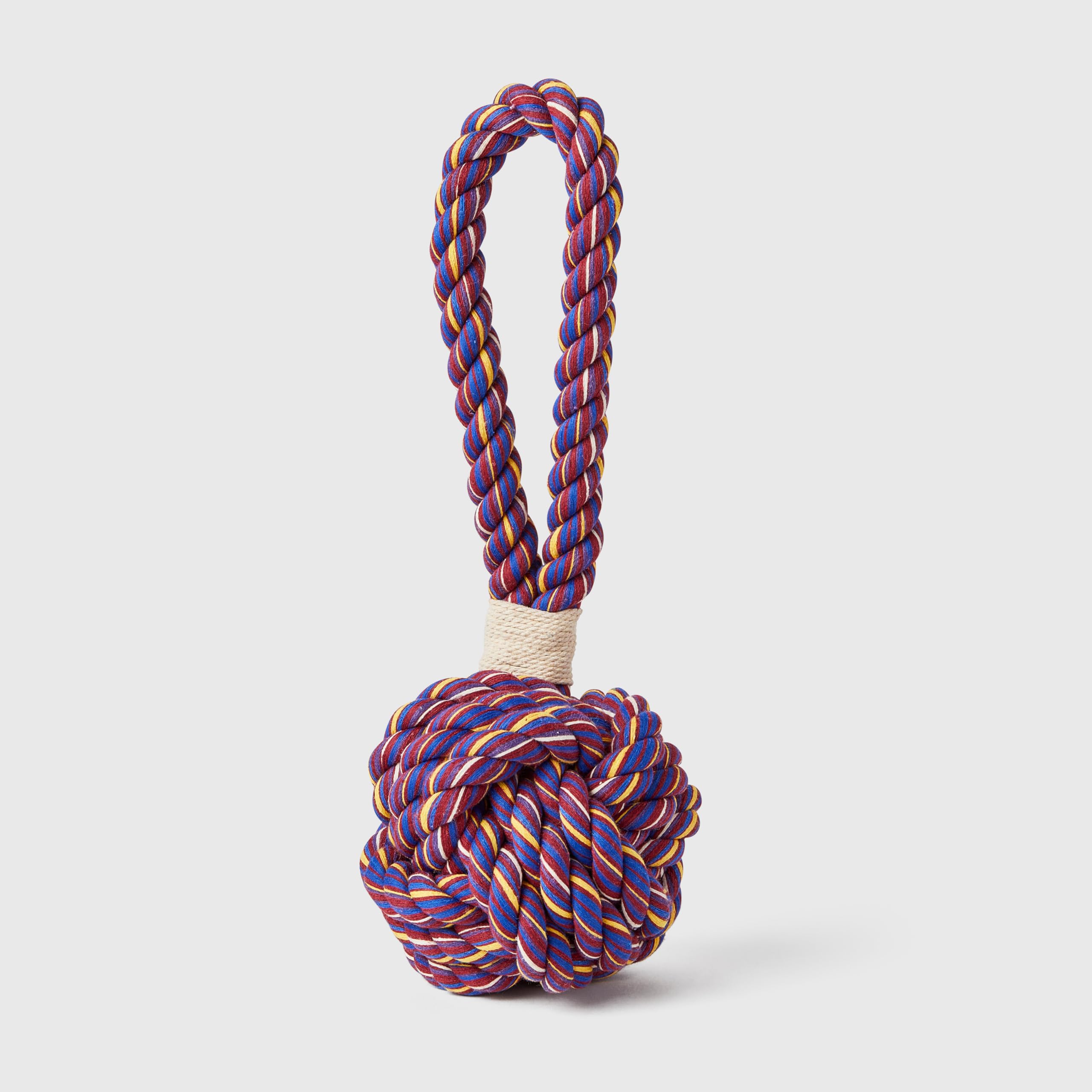 Amazon.com: Jax & Bones Dog Rope Toy - 5" Red Boho Celtic Knot Pull Toy ...