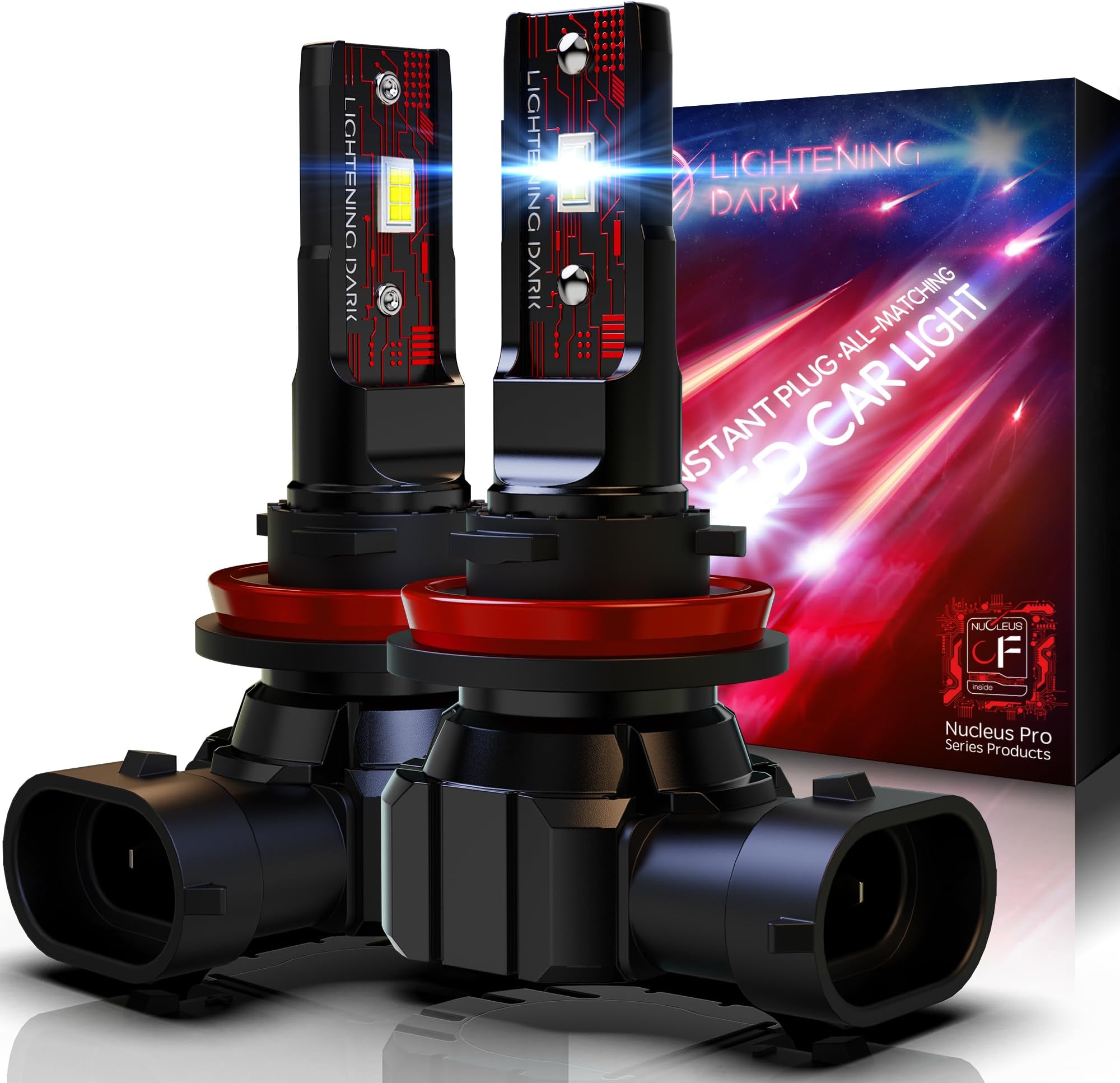 Amazon.com: BEAMTECH H11/H8/H9 Led Bulbs, S1 Series Fanless Fog Light ...