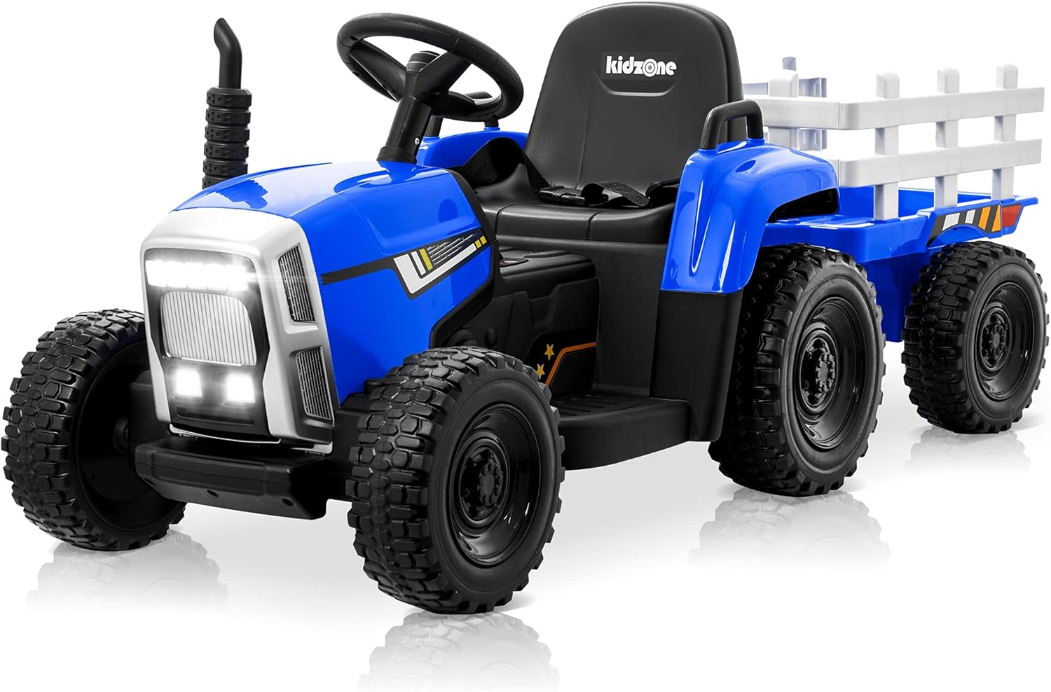 Amazon.com: Kidzone 12V 7AH Kids Battery Powered Electric Tractor with ...