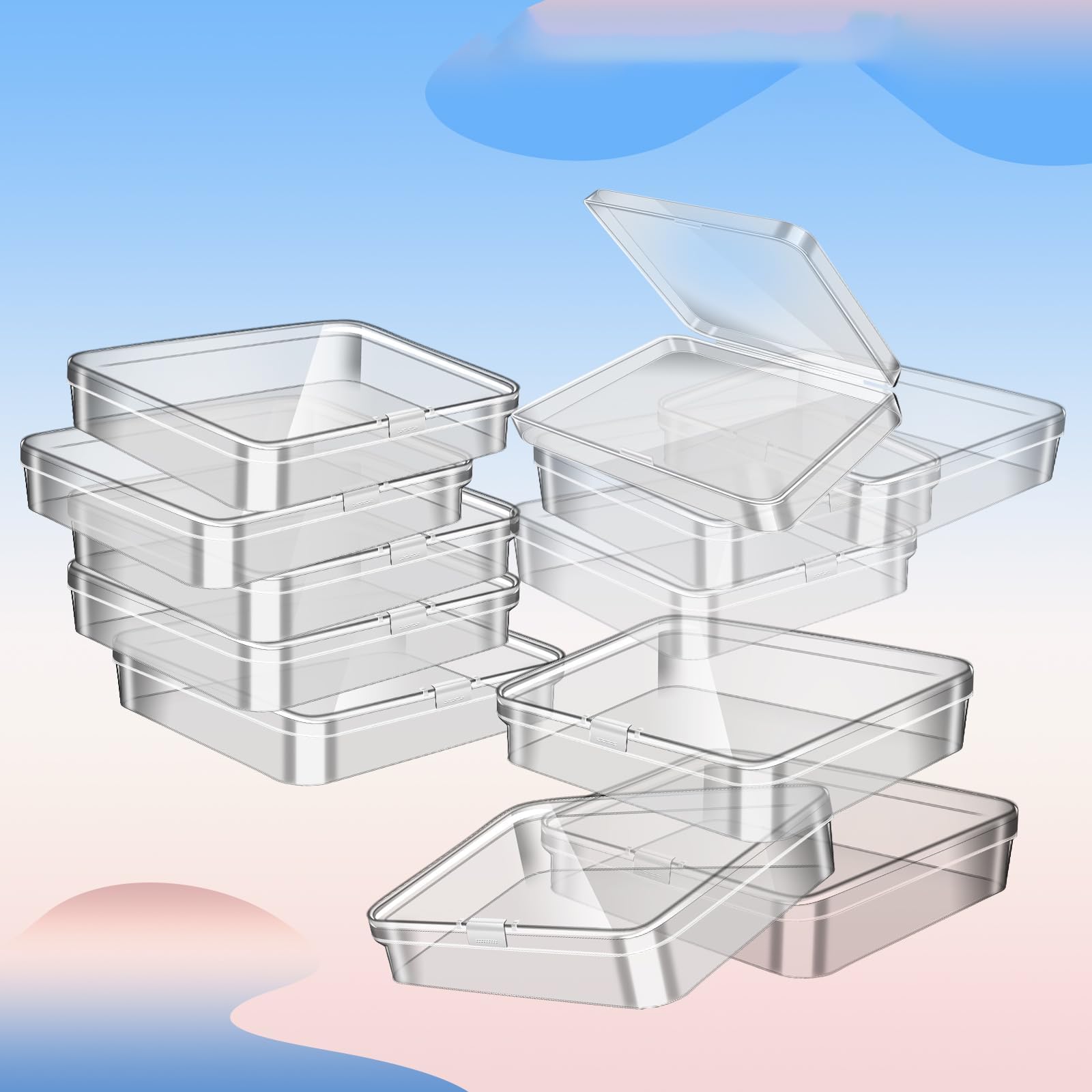 Amazon.com: KAUIQU Bead Organizer Box, 12 Pack Clear Plastic Small ...