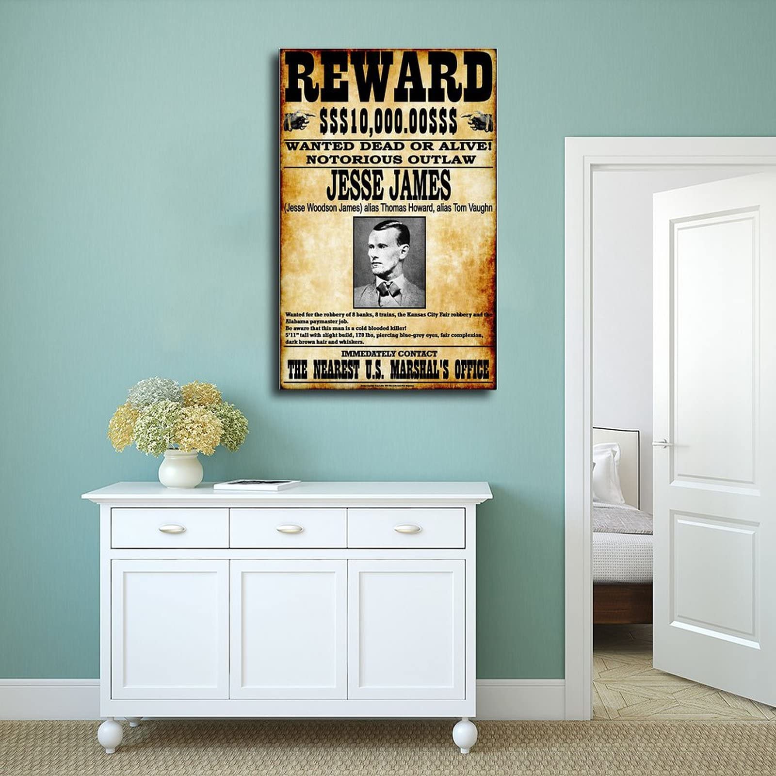 Jesse Woodson James Wanted Poster