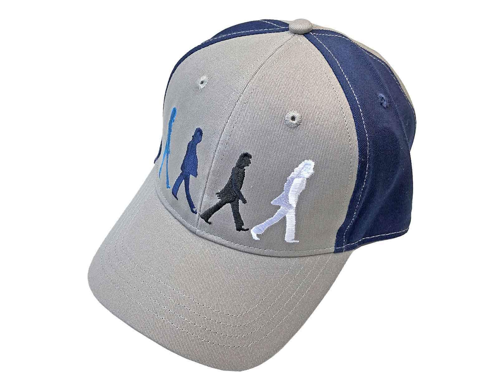 The Beatles Baseball Cap Abbey Road Figures Official 2 Tone Grey Blue ...