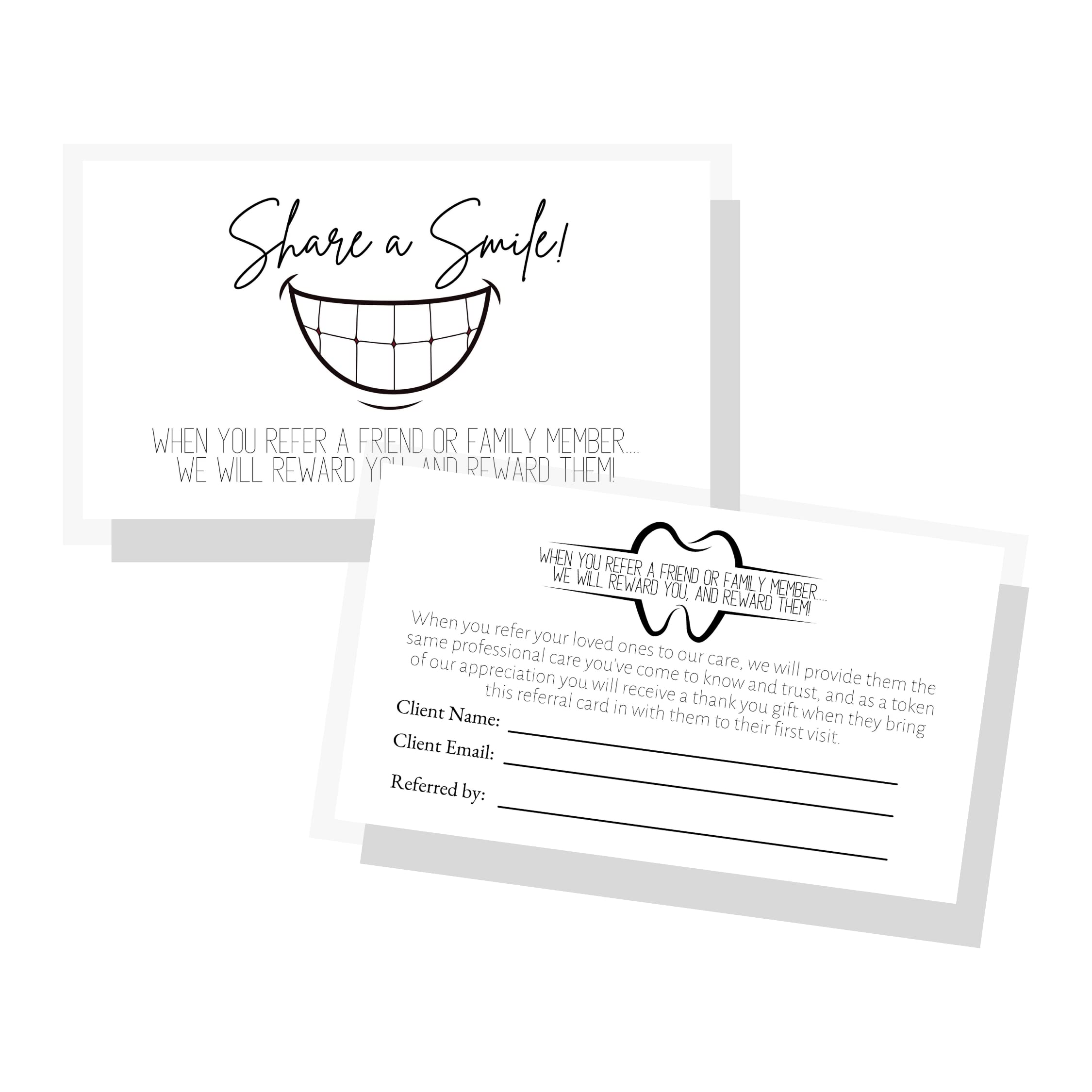 Dental Referral Cards Dental Postcard Templates | MyCreativeShop