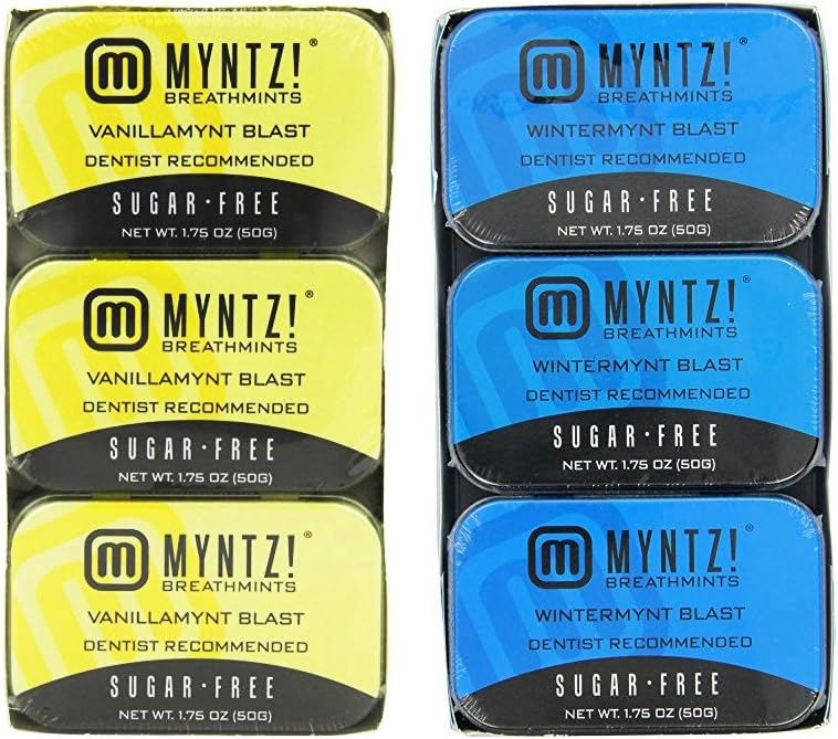 Amazon.com : Myntz Blast Breathmints, Sugar Free 1.75-Ounce Containers ...