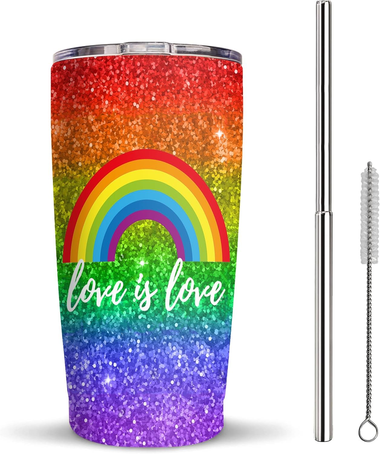 Amazon.com | Adalore Pride Tumbler - Pride Gifts for LGBTQ 20 Oz Gay ...
